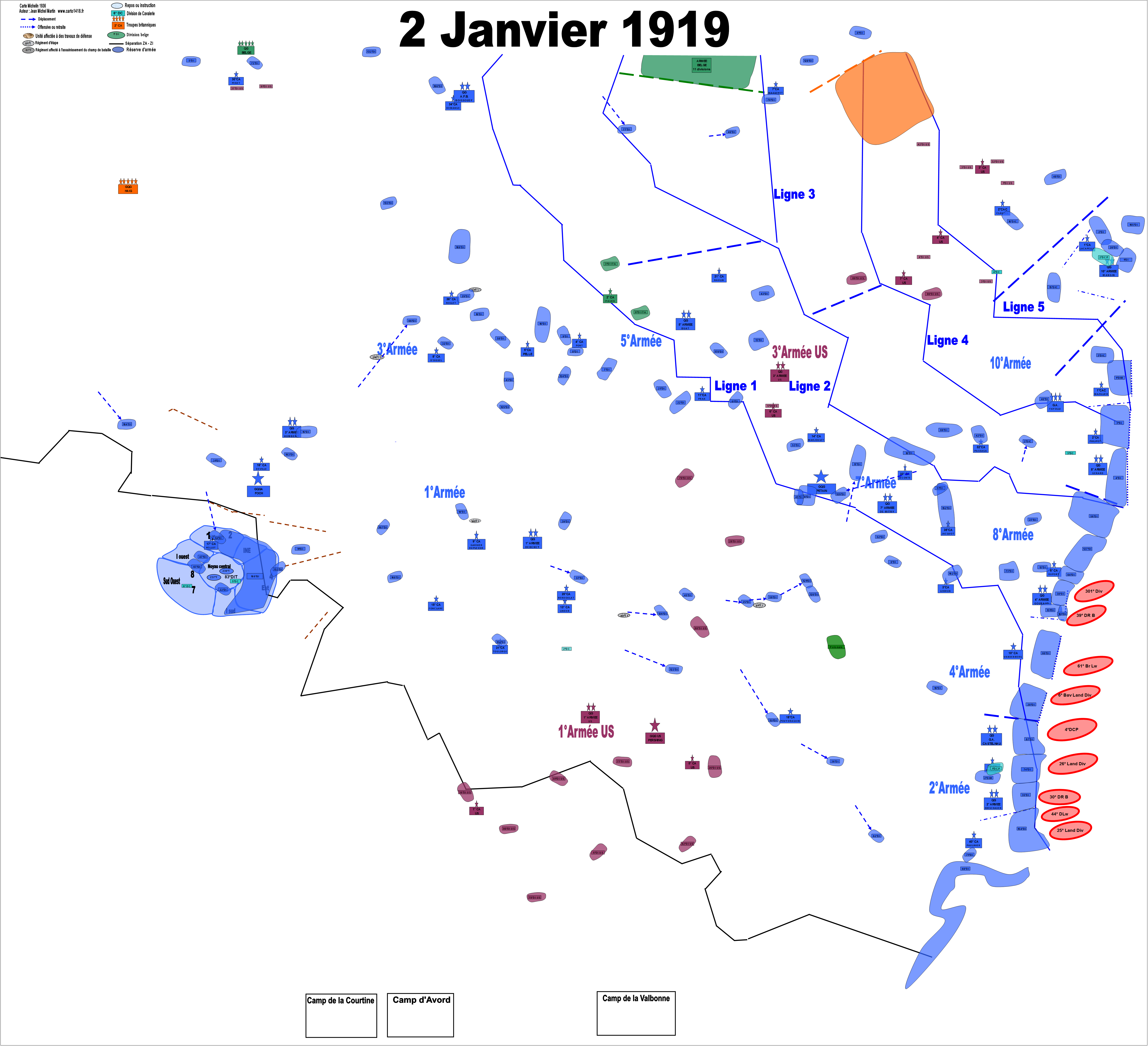 Carte Des Positions